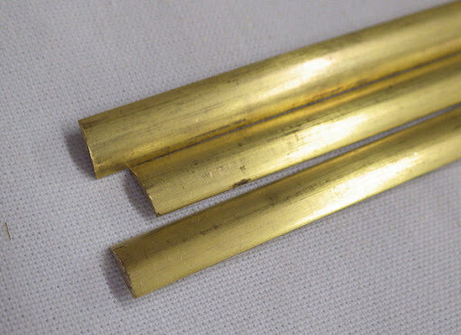 Brass Stem band 1/2" Flat Back 4 foot piece - Shop - Orca Boats