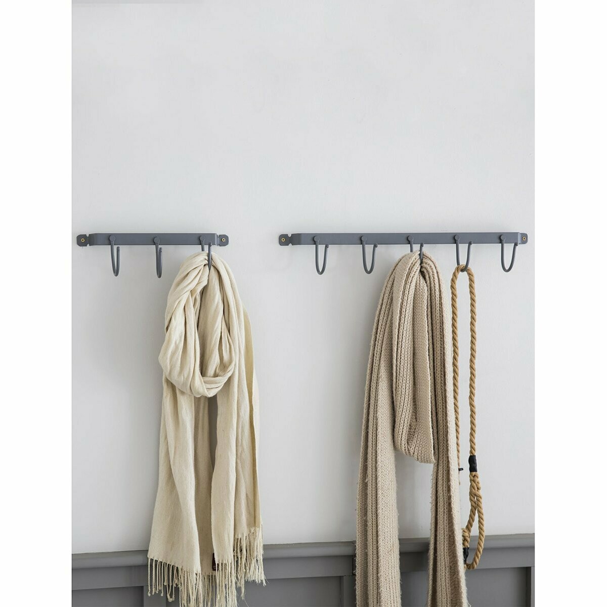 Charcoal Hook Rail Large