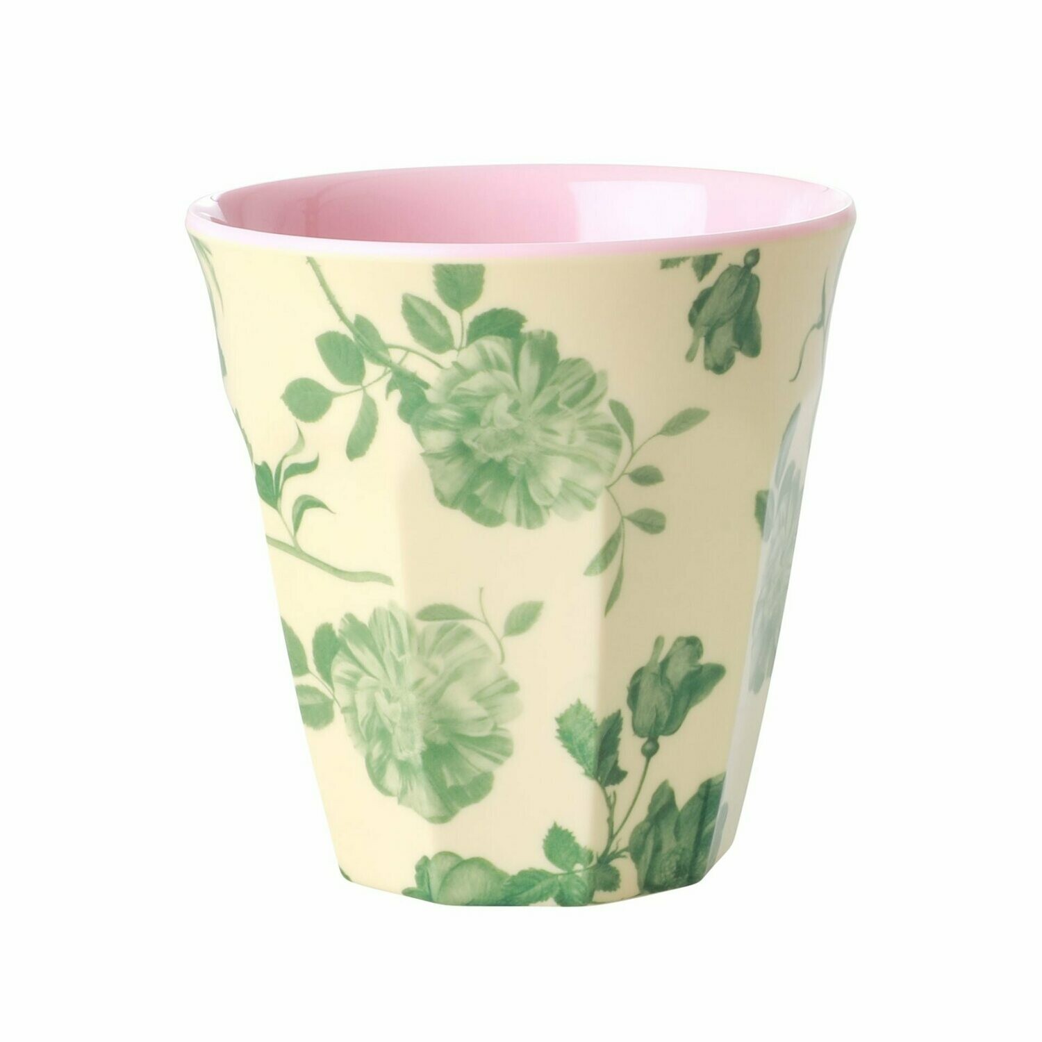 Melamine Cup Green Rose