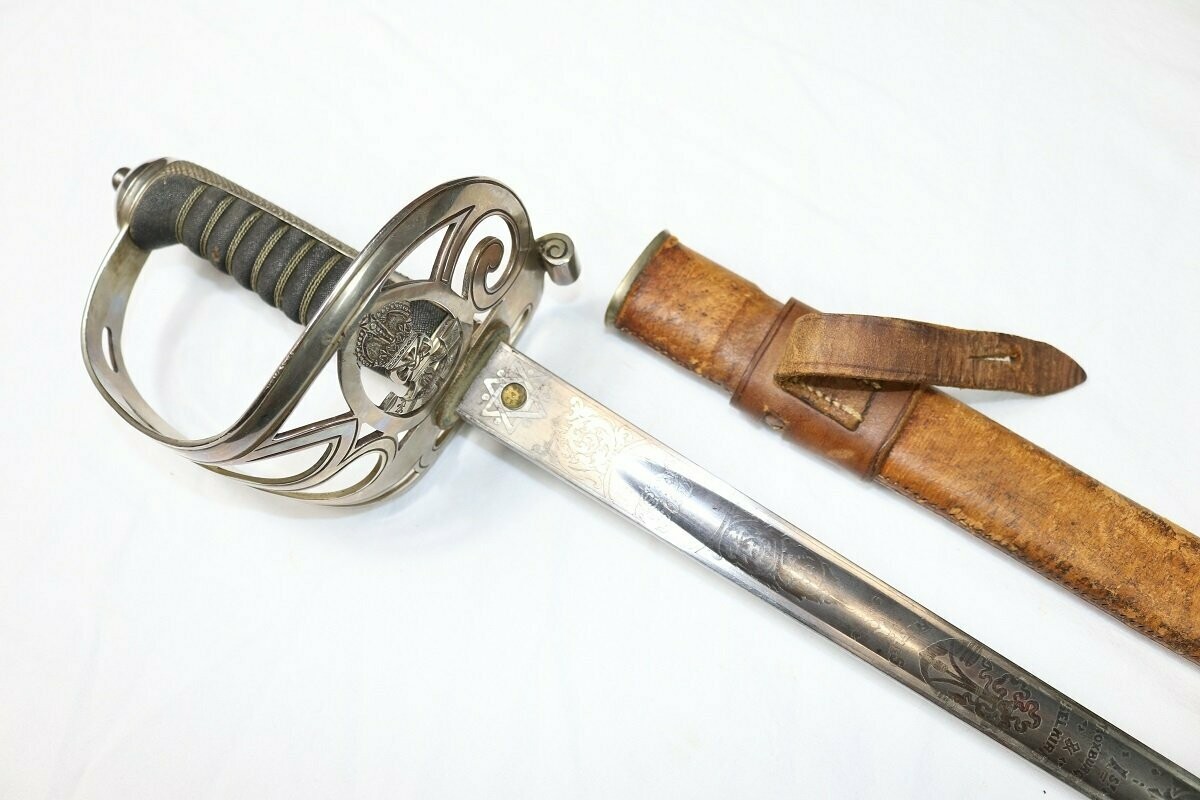 Edward VII Roxburgh & Selkirk (The Border) Rifles Officer's Sword