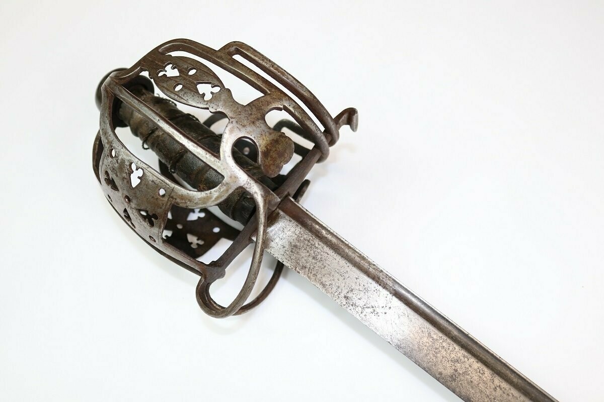 Mid-18th Century Scottish or English Basket Hilted Backsword