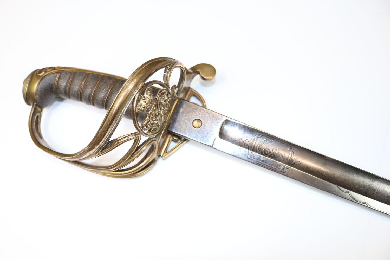 Pre-Numbered Wilkinson Infantry Officer Sword with Coat of Arms and Motto