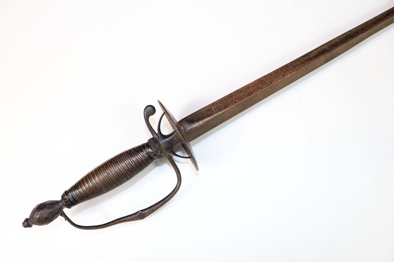 A 'mourning' smallsword, c.1780