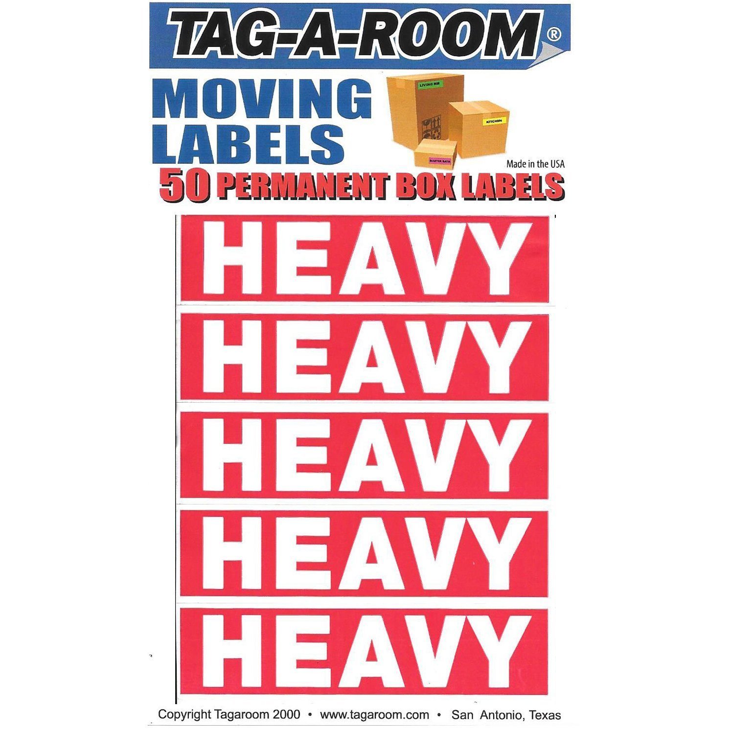 Heavy Labels – 50 Count – Shop Moving PRODUCTS – TAGAROOM.COM