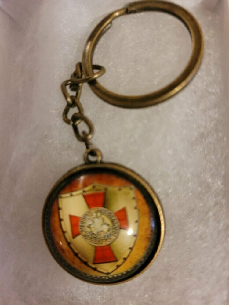 Knights Templar Christian Cross Key Chain