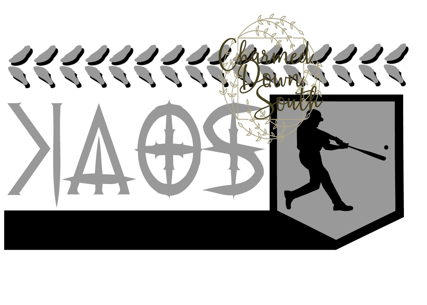 KAOS Baseball Logo Digital Design