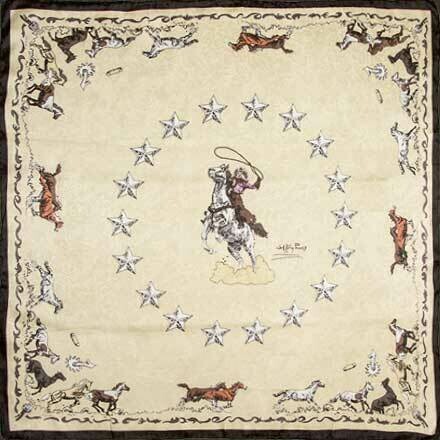 Ivory Mustang Limited Edition Silk Scarf