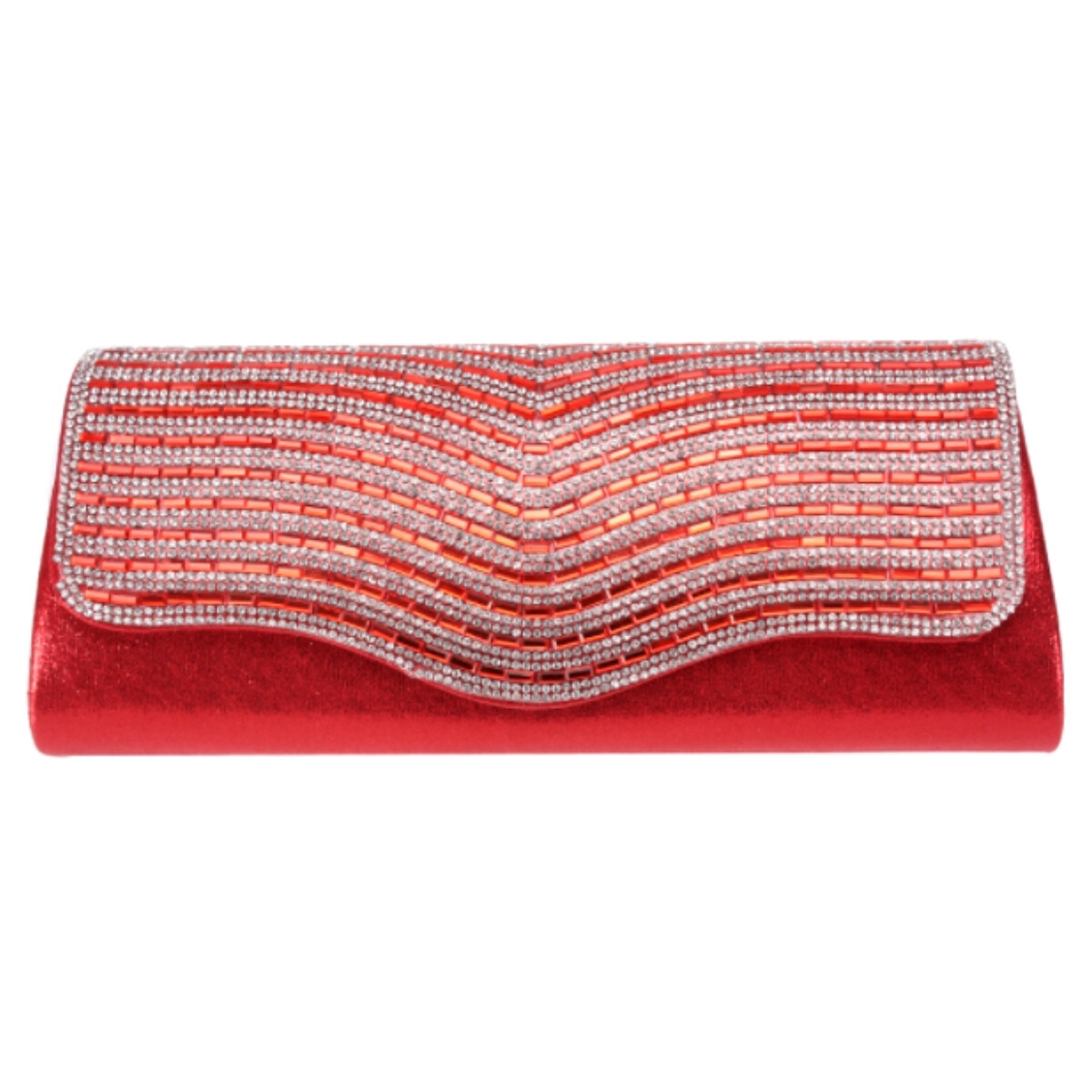 RED RHINESTONE CLUTCH