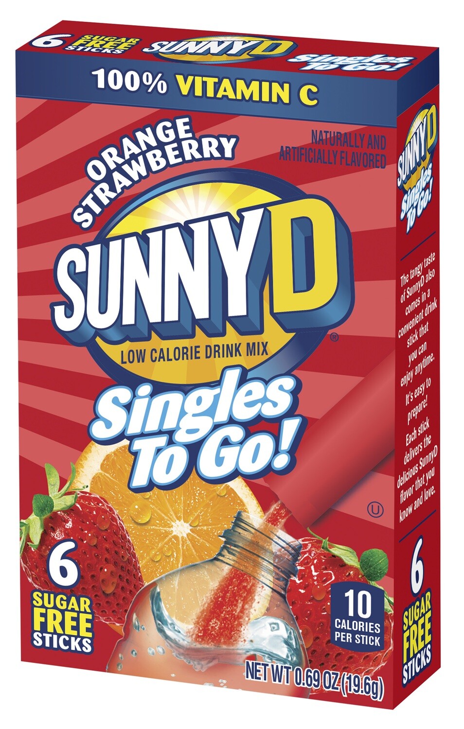 Sunny D - Orange Strawberry 6ct