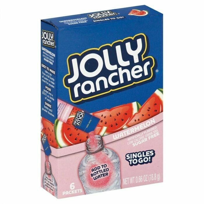 Jolly Rancher 6ct - (add to 16.9oz water) Watermelon