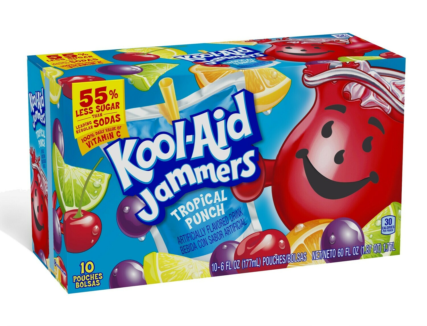Kool-Aid Jammers Pouches 10ct Tropical Punch