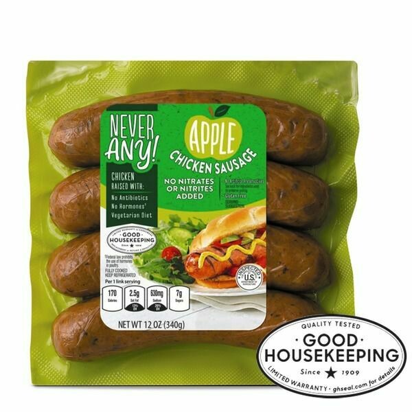 Never Any! Chicken Sausage - apple 4ct