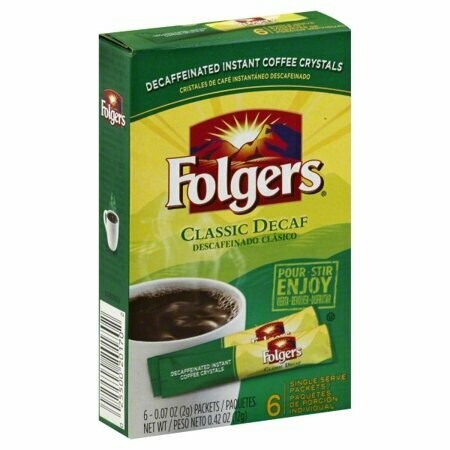 Folger's Choice single serve - Decaf Instant Coffee sticks 6ct