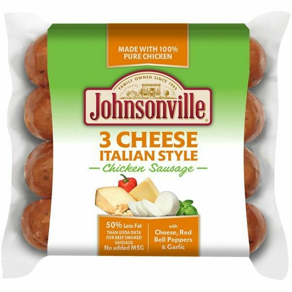 Johnsonville Chicken Sausages (contains pork) 3 Cheese Italian Style
