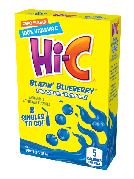 Hi-C Singles-to-Go (add to 16.9oz water) Blazin' Blueberry