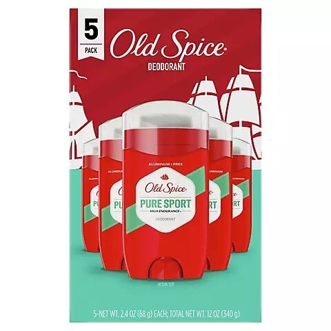 Old Spice Pure Sport deodorant 3oz 5ct