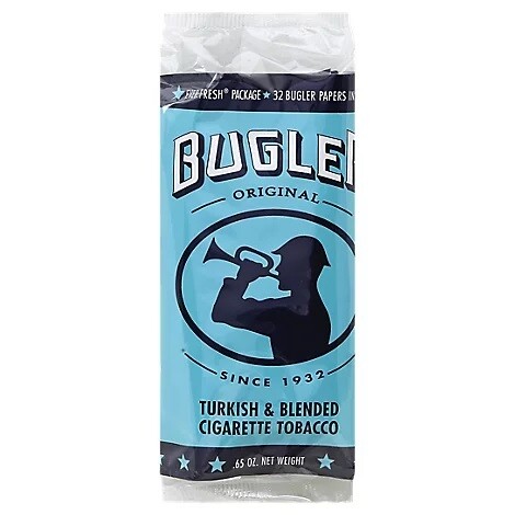 Bugler Turkish & Blended Cigarette Tobacco Pouch 0.65oz
