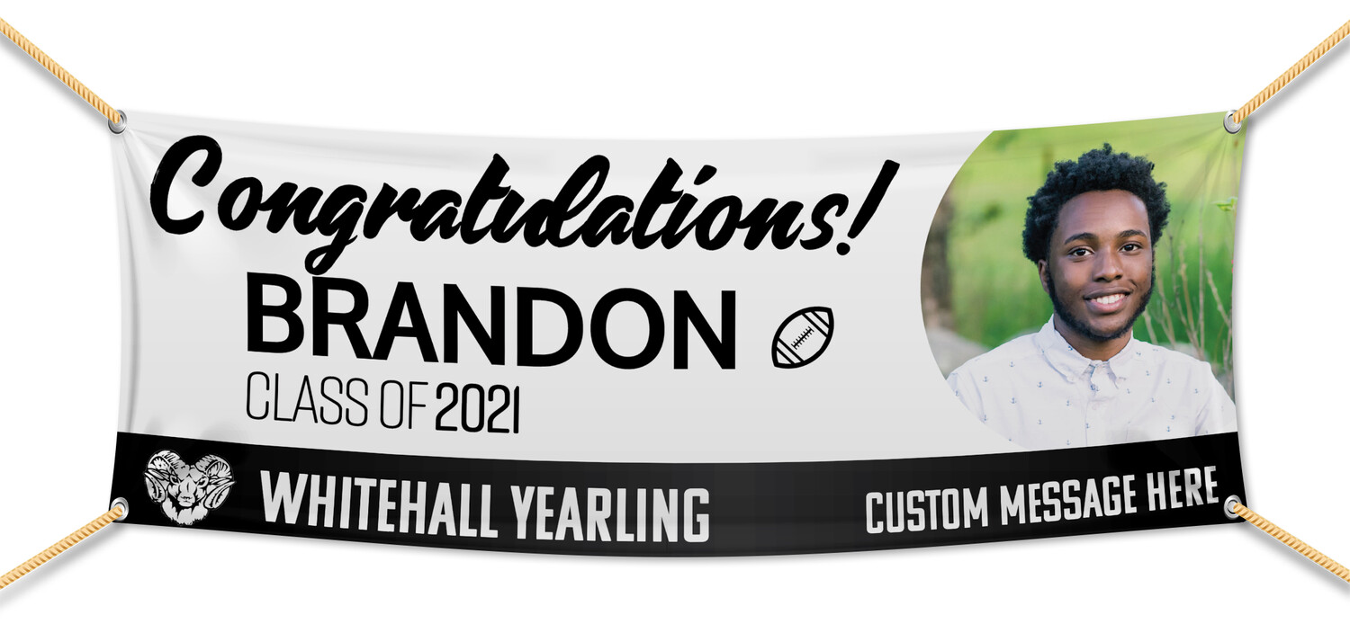 Whitehall Yearling High School Graduation Banners (2x5')