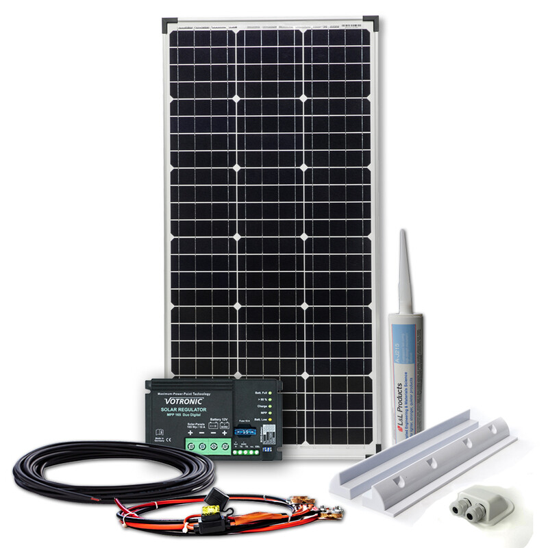 100W Mono-HV Wohnmobil Solaranalge - Votronic MPPT Laderegler (LiFePo4 ...