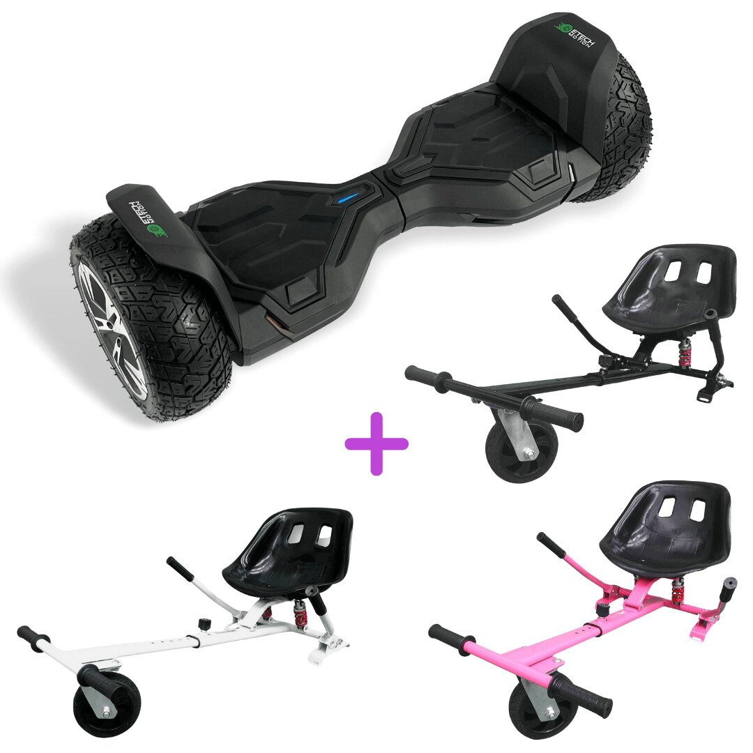 Black G2 WARRIOR PRO 8.5" All Terrain Off Road Hoverboard Segway with ...