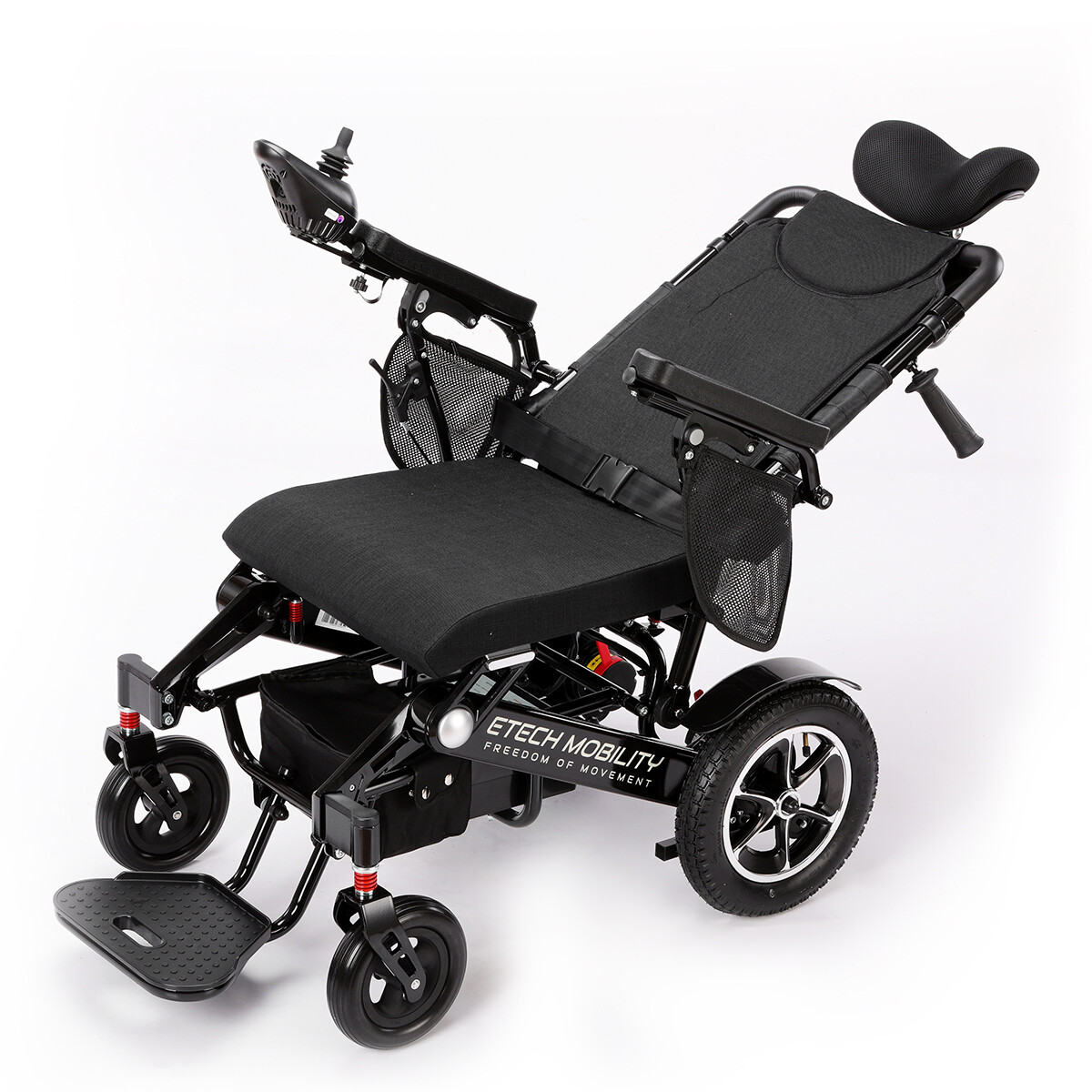 Auto-Reclining Lightweight Electric Wheelchair 600W Brushless Motors