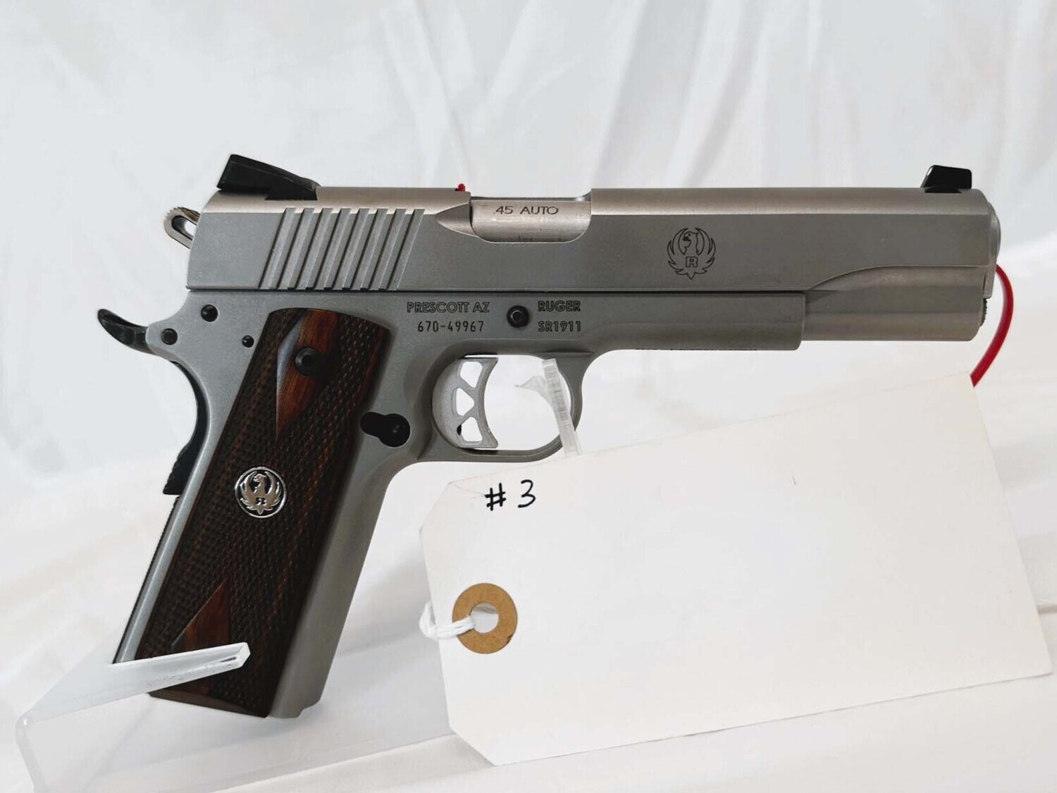 3 Ruger SR1911 45 auto caliber semi-auto pistol