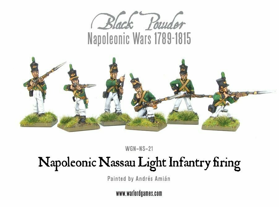Napoleonic Nassau Light Infantry firing