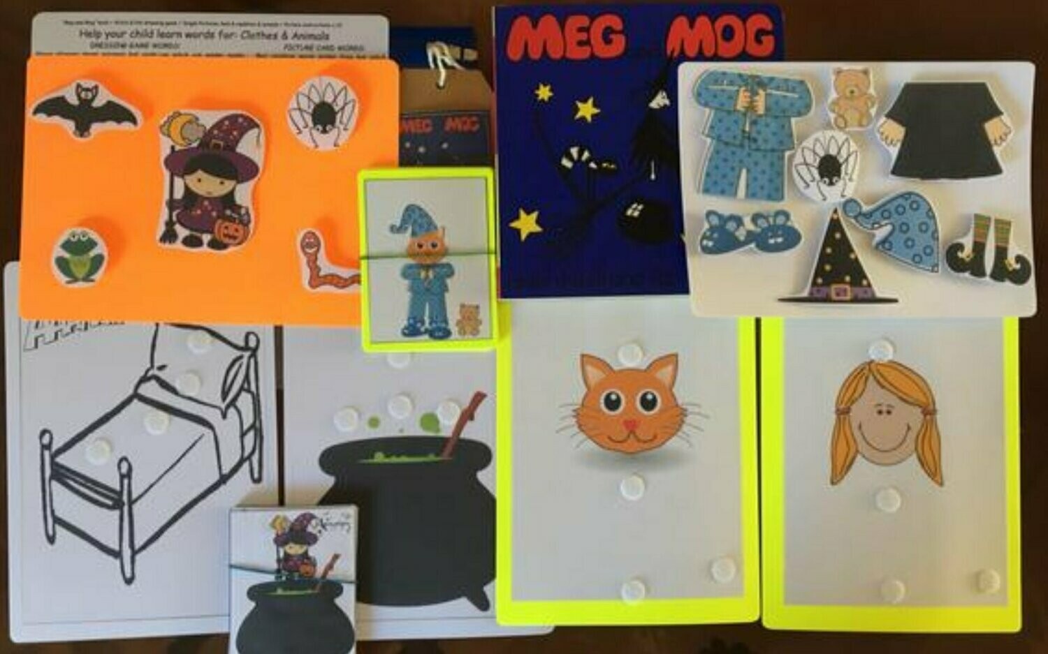 Meg and Mog 2 Word Level Pack with Board Book