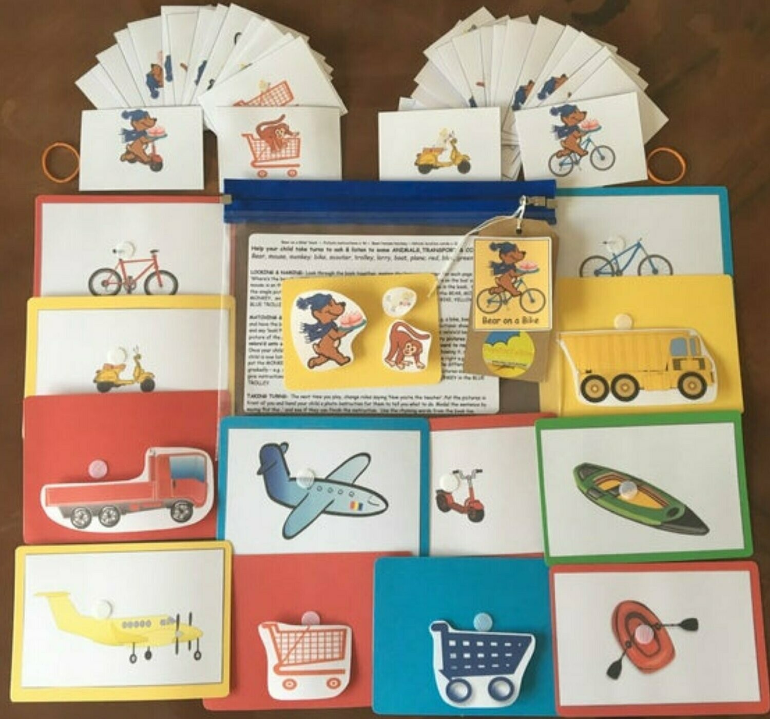 Bear on a Bike 3 Word Level Picture Pack (no book)