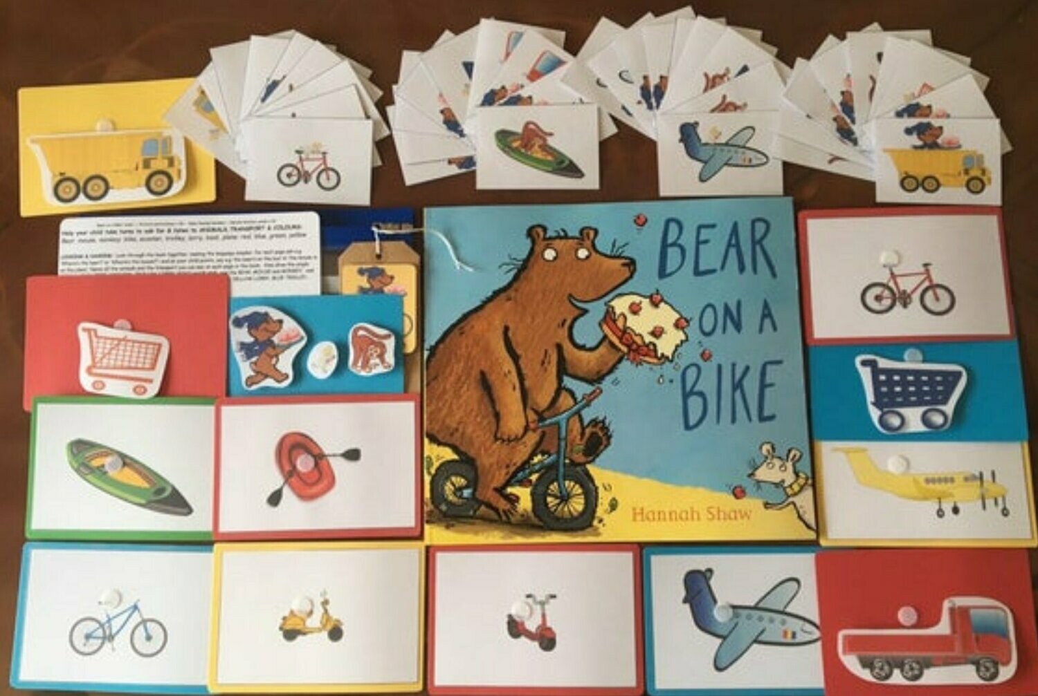 Bear on a Bike 3 Word Level Pack with Board Book