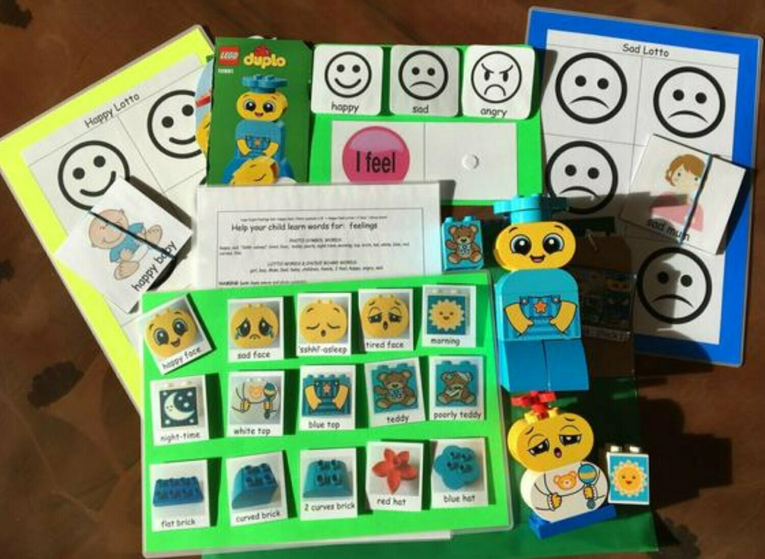 Feelings Building Set 1-2 Word Level - Happy & Sad