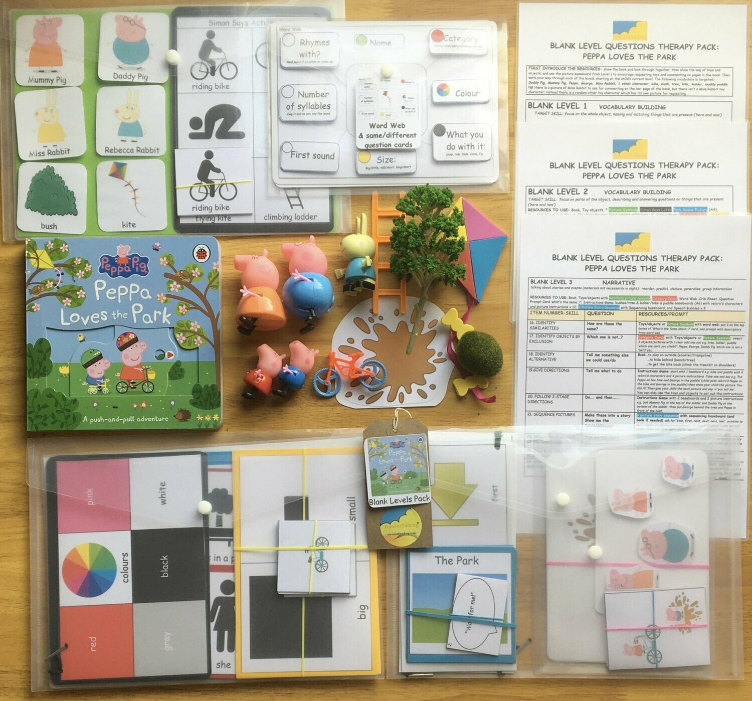 Blank Levels 1-3 Therapy Pack Peppa Loves the Park