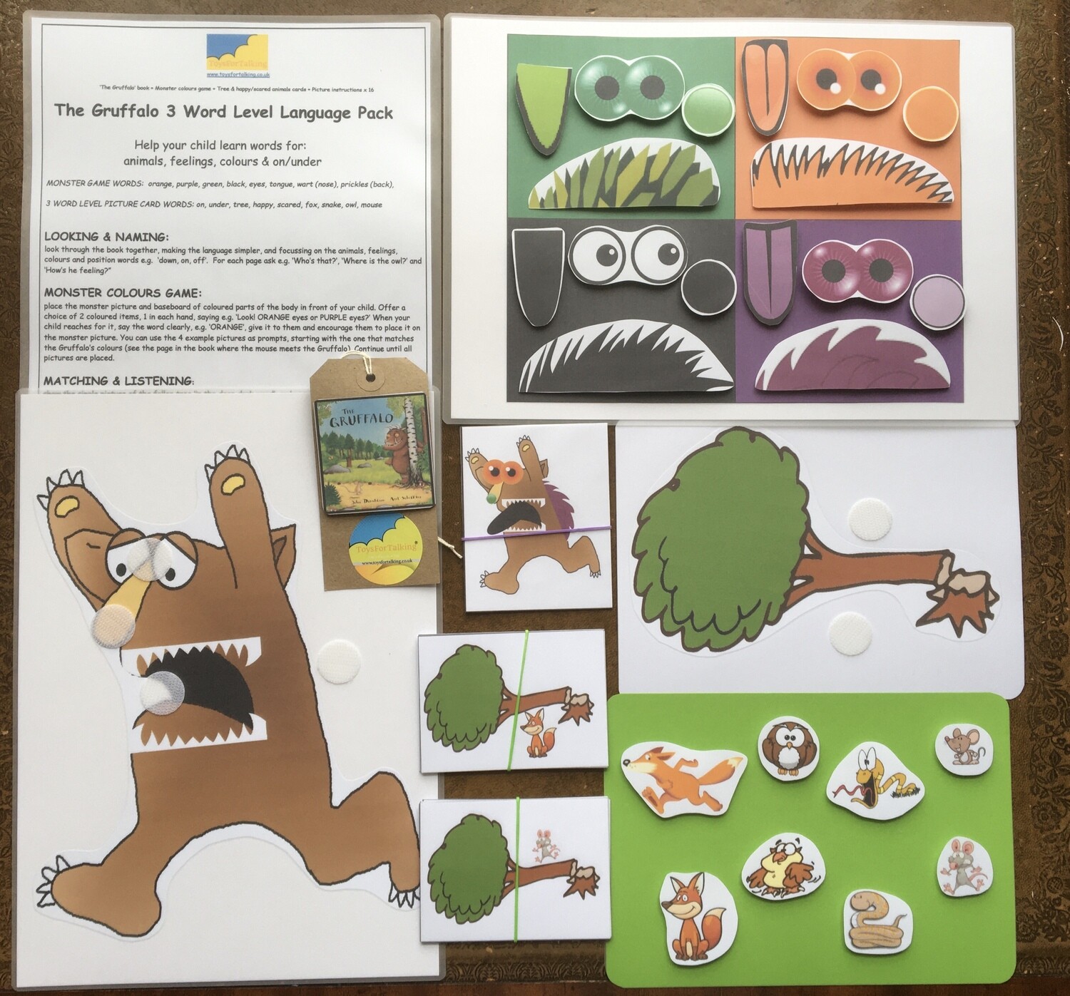 The Gruffalo 3 Word Level Picture Pack (no book)