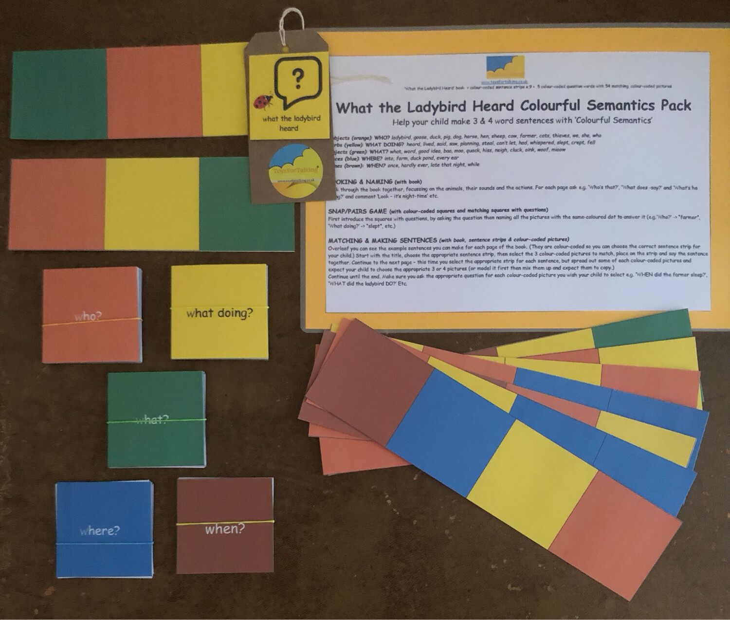 What The Ladybird Heard Colourful Semantics Pack With Board Book