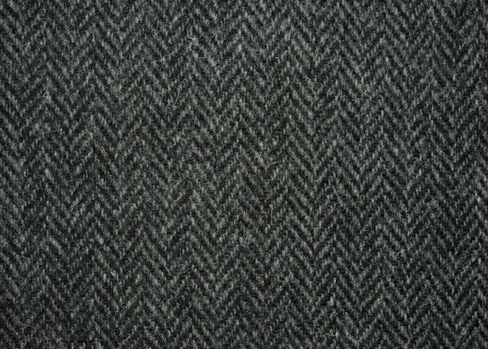 Harris Tweed Charcoal Herringbone HB64 – Harris Tweed Charcoal ...