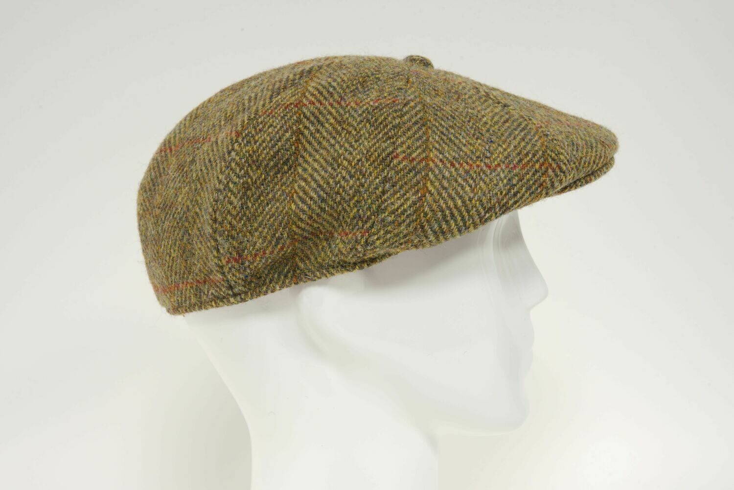 Harris Tweed 8 Piece Flat Cap | HB67 HH – Harris Tweed 8 Piece Flat Cap ...
