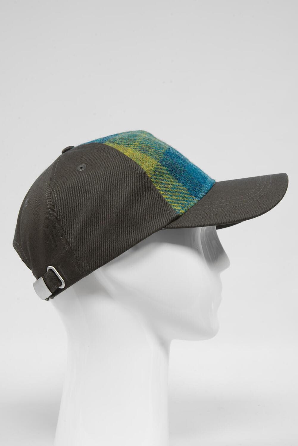 Harris Tweed Baseball Cap | Sea Blue/Green Check (GA) – Harris Tweed ...