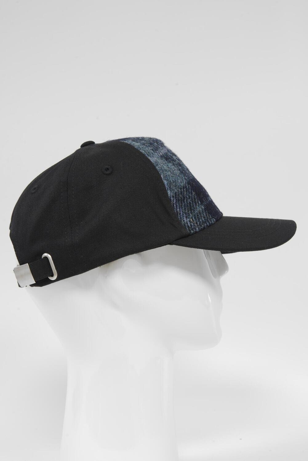 Harris Tweed Baseball Cap | Navy/Blue Check (GA) – Harris Tweed ...