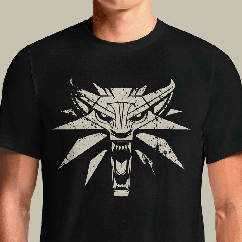 The Witcher 3 Gaming T Shirt India | Witcher White Wolf