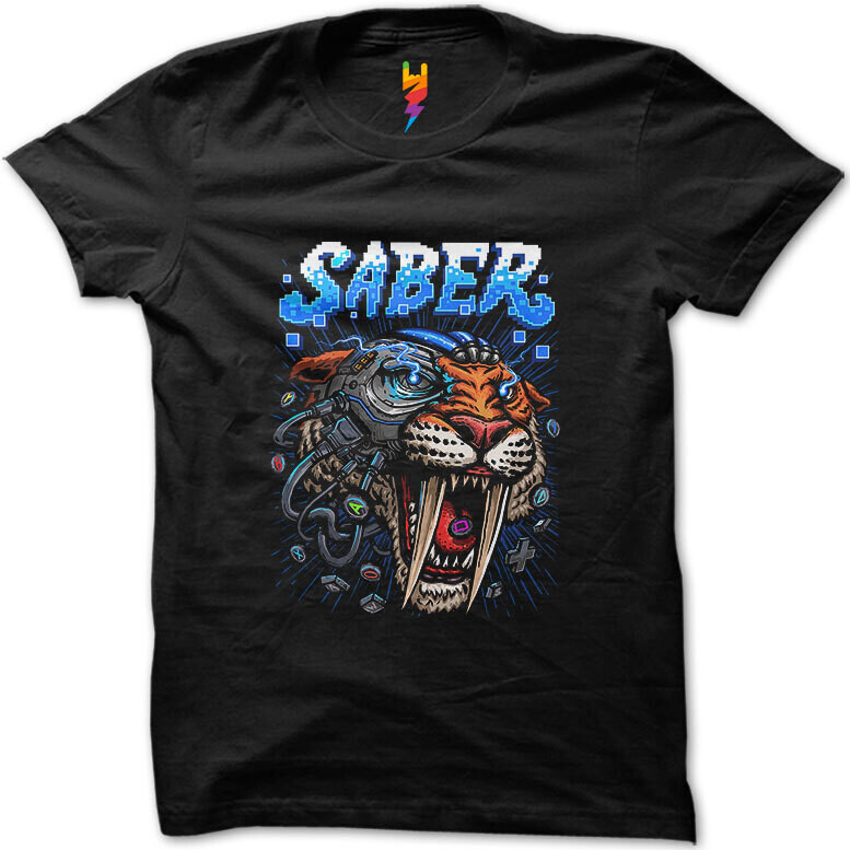 Cyber-Tooth Tiger Mecha Robot T-Shirt: A Futuristic Twist on a Classic ...