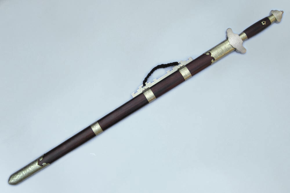 Traditional carved Chinese Jian sword
