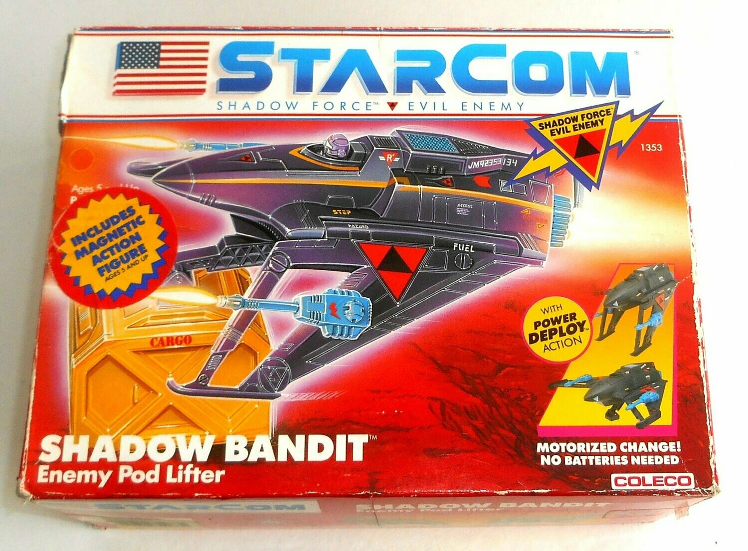 1987 Coleco Toys - Starcom ~ SHADOW BANDIT Enemy Pod Lifter ~ Boxed