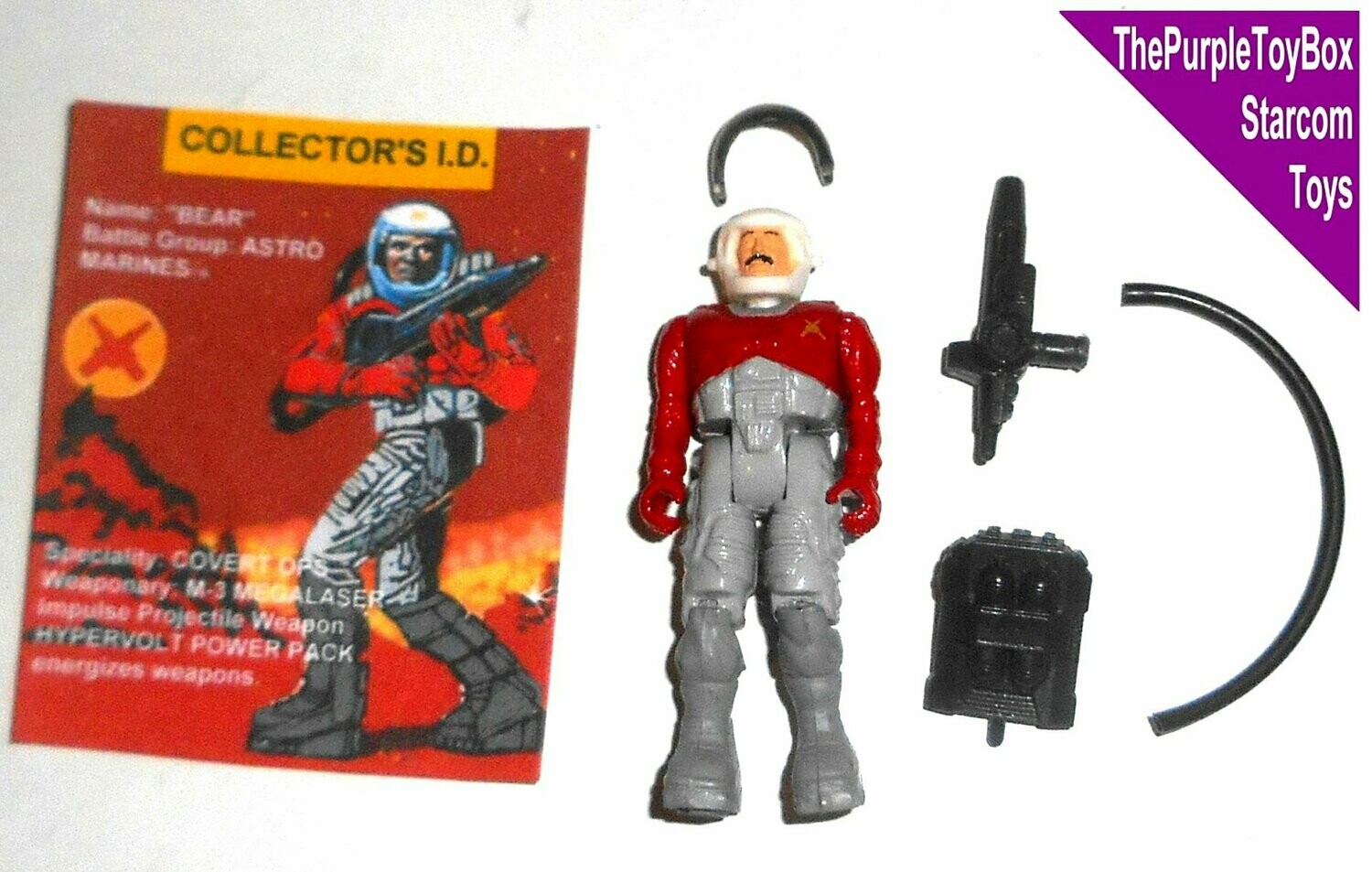 Vintage 1980's Starcom Toys ~ "BEAR" ~ Astro Marines ~ *CUSTOM FIGURE*