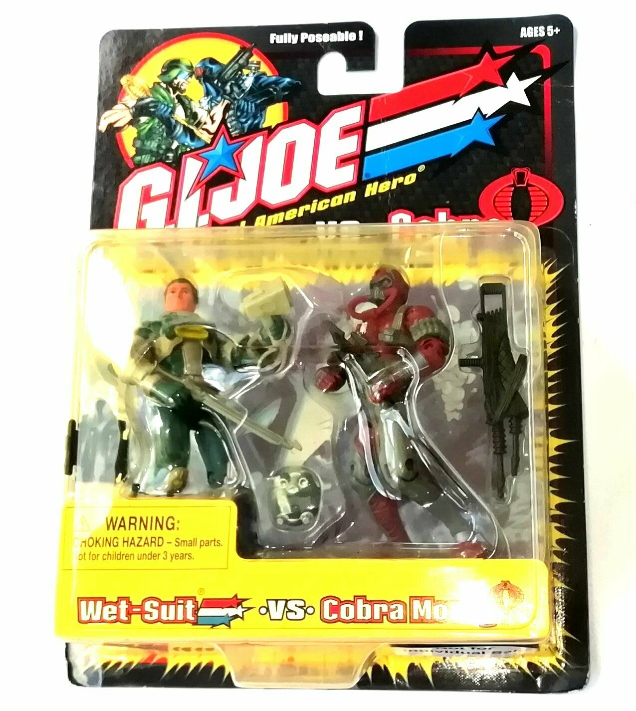 G.I. Joe WET SUIT vs' COBRA MORAY 2001 Hasbro Toys ~ New on Card