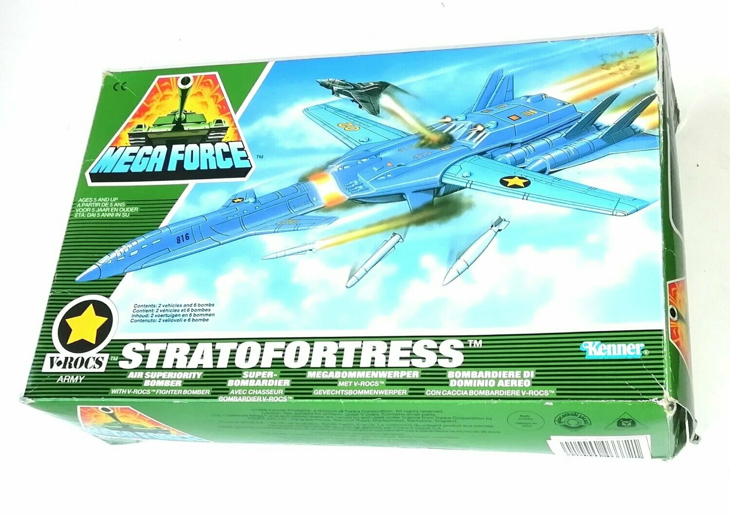 Vintage 1989 Kenner Mega Force ~ V-rocs ~ STRATOFORTRESS ~ Boxed