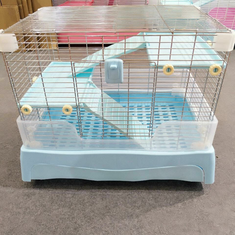 Rabbit and Guinea pig Cage 73cm (L) x 60cm (D) x 43cm (H) Pink Only