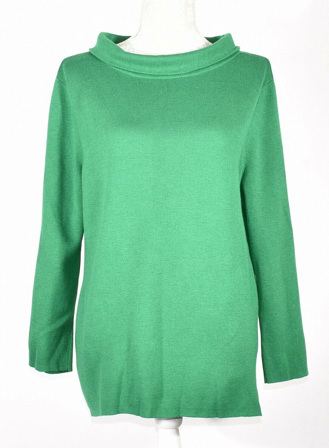 Emerald Green Cowl Necked Long Jumper