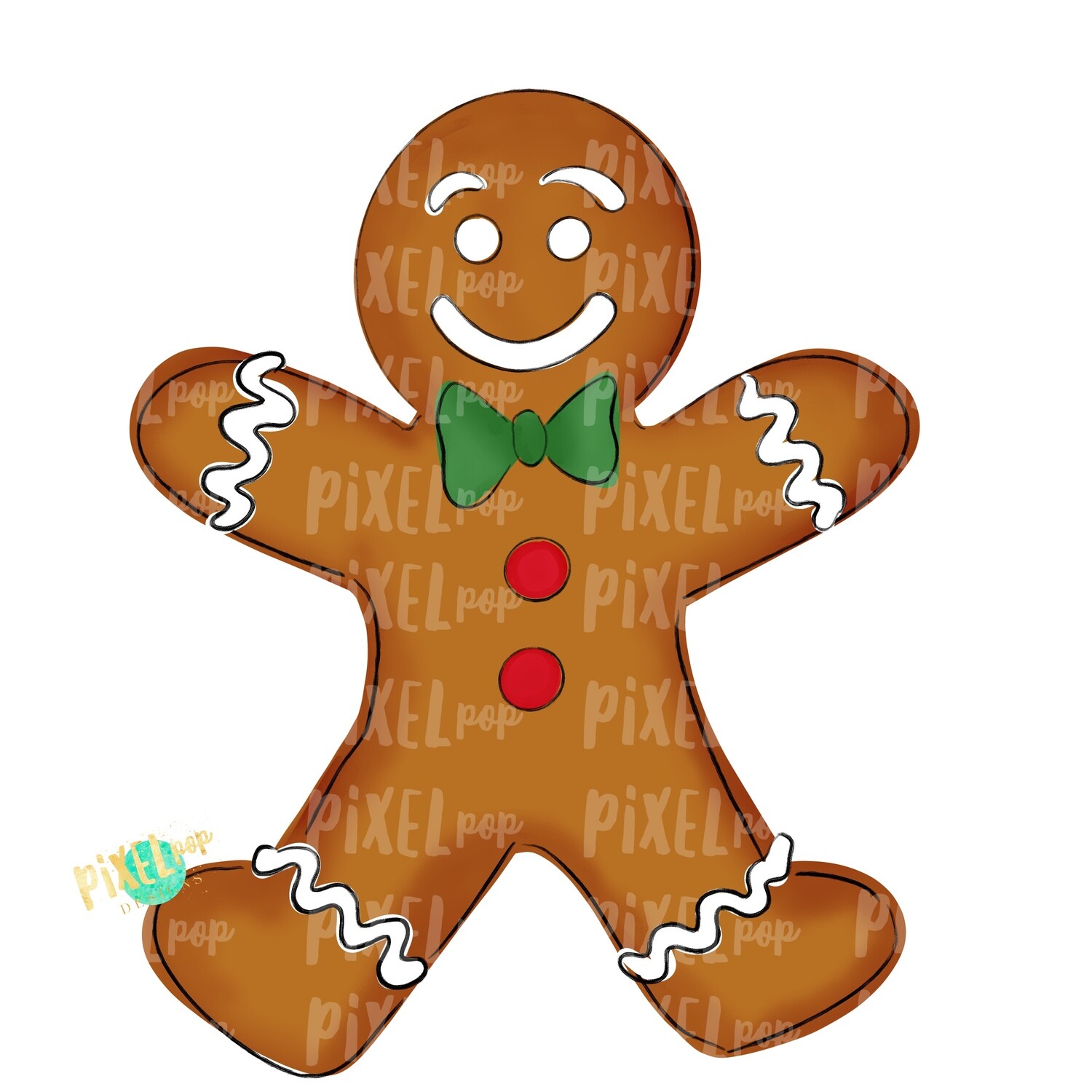 Gingerbread Boy Large PNG | Christmas Sublimation | Christmas Cookie ...