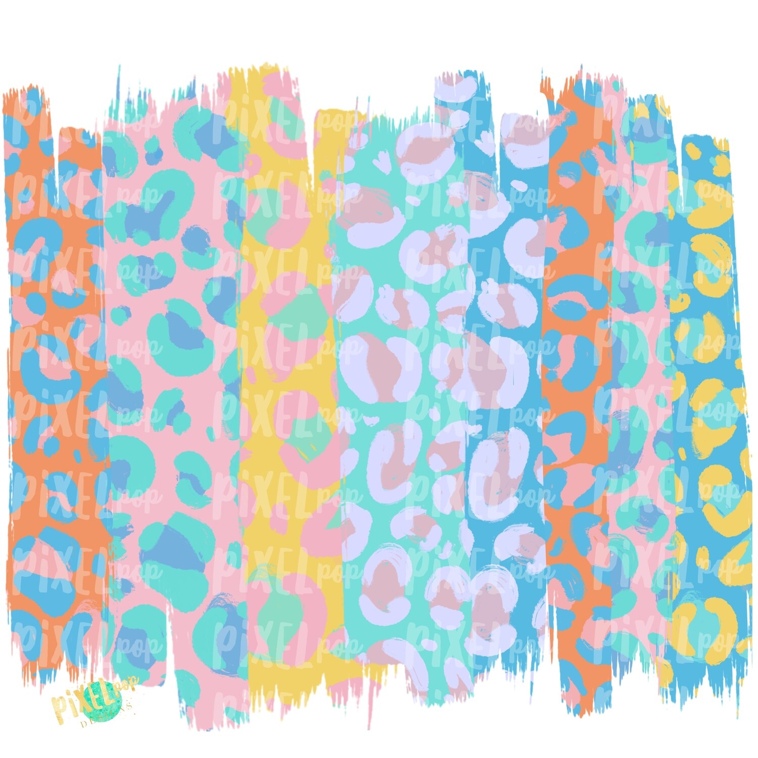Pastel Leopard Print Brush Stroke Background PNG | Leopard Print ...