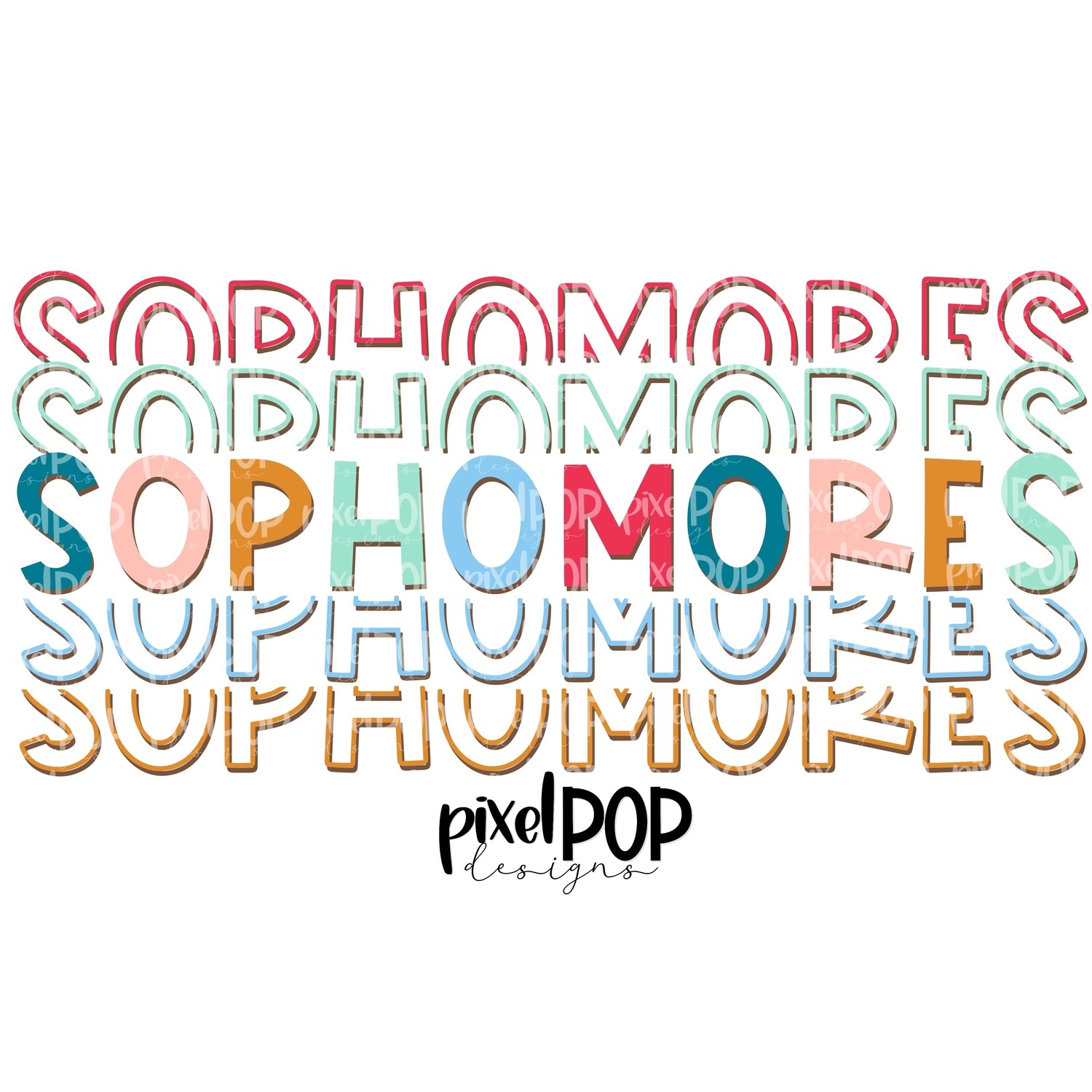 Sophomores Five Times Bold PNG | Class of | Sophomores | High School ...